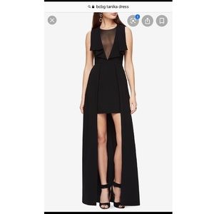 BCBG | Dresses | Bcbg Long Black Dress | Poshmark